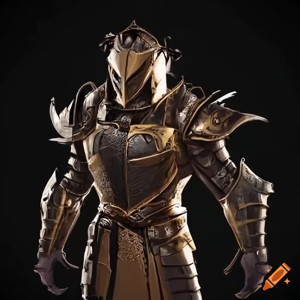 Valiant knight in leo constellation armor on Craiyon