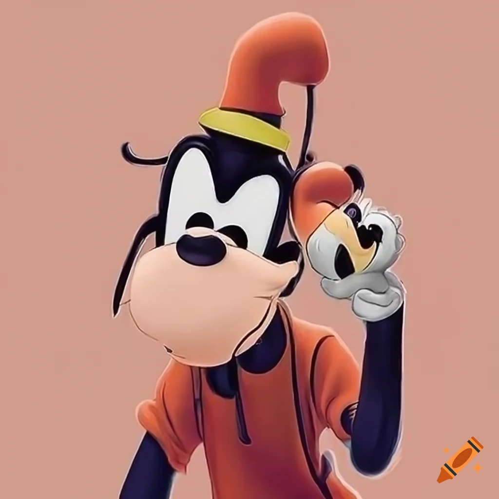 Goofy disney character on Craiyon
