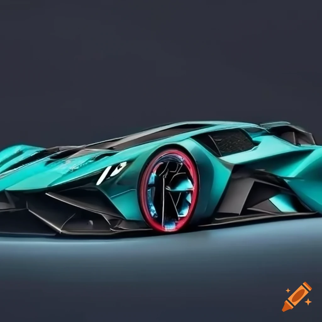Futuristic hybrid supercar design merging lamborghini v12 vision gt and ...