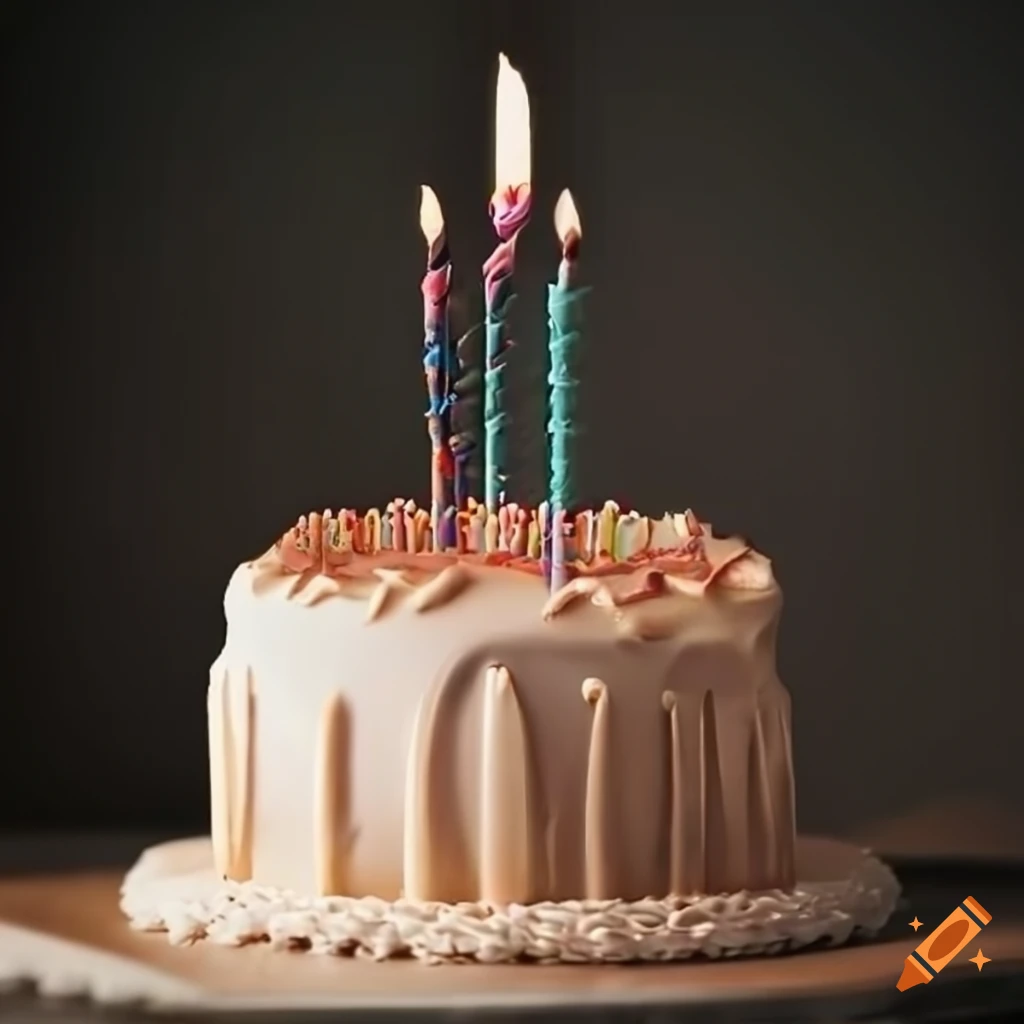 Birthday cake on Craiyon