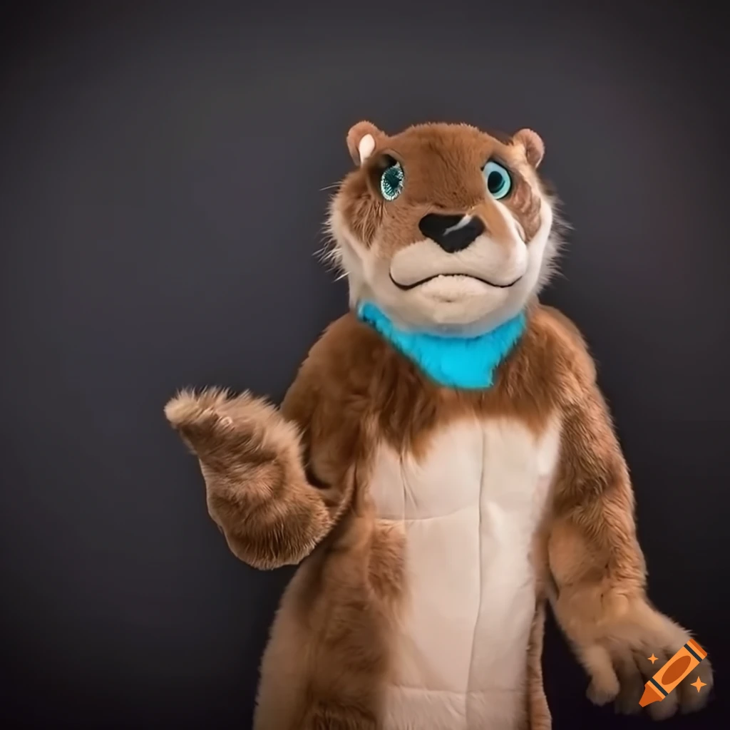 Female teacher in otter fursuit in the classroom on Craiyon