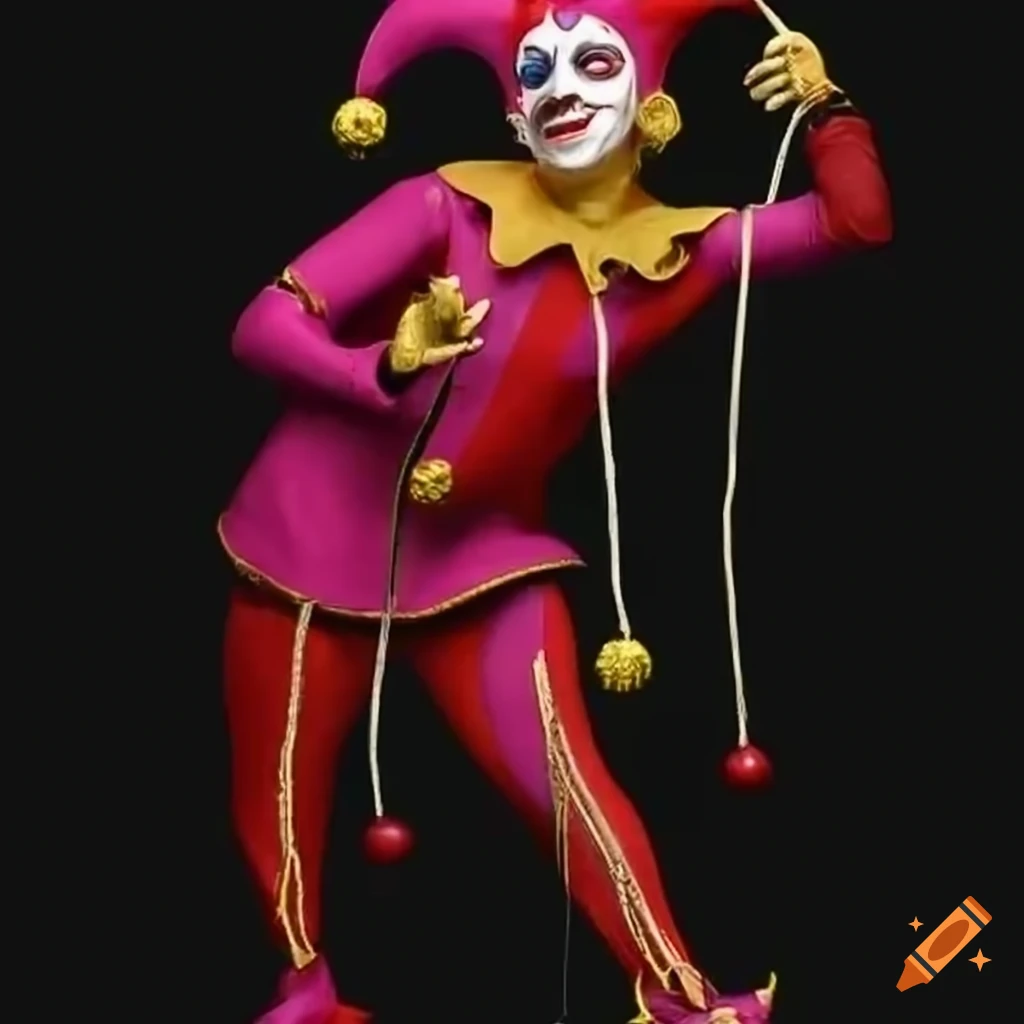 Dancing jester full body on Craiyon