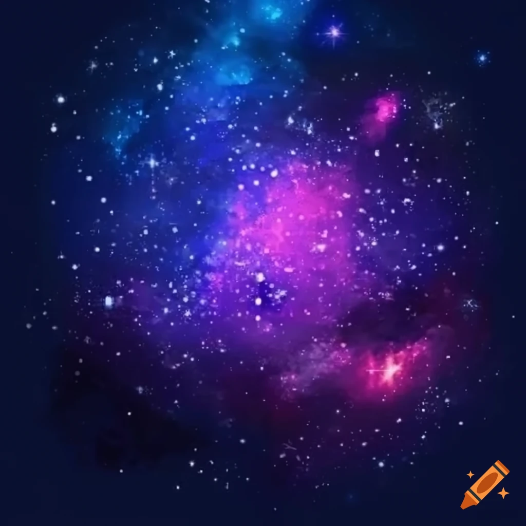 Pixel art galaxy background on Craiyon