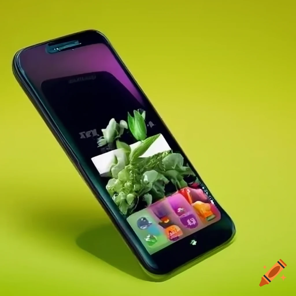 Phone gardening app on Craiyon