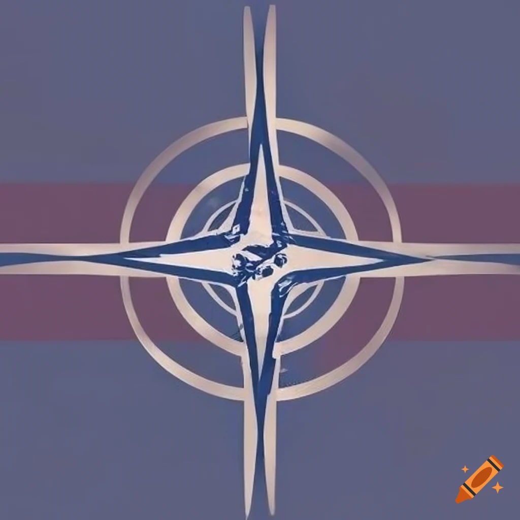 Mixture of nato and latvia flags on Craiyon