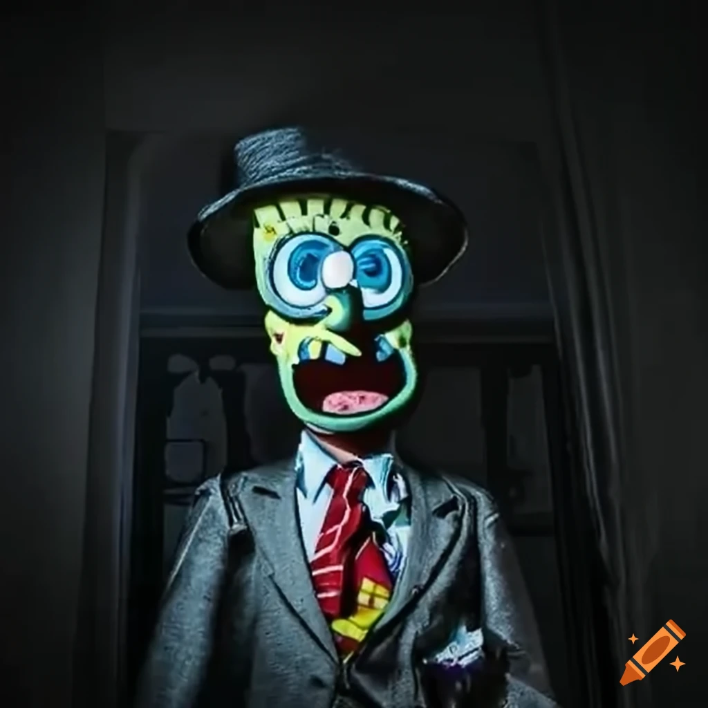 Gangster spongebob on Craiyon