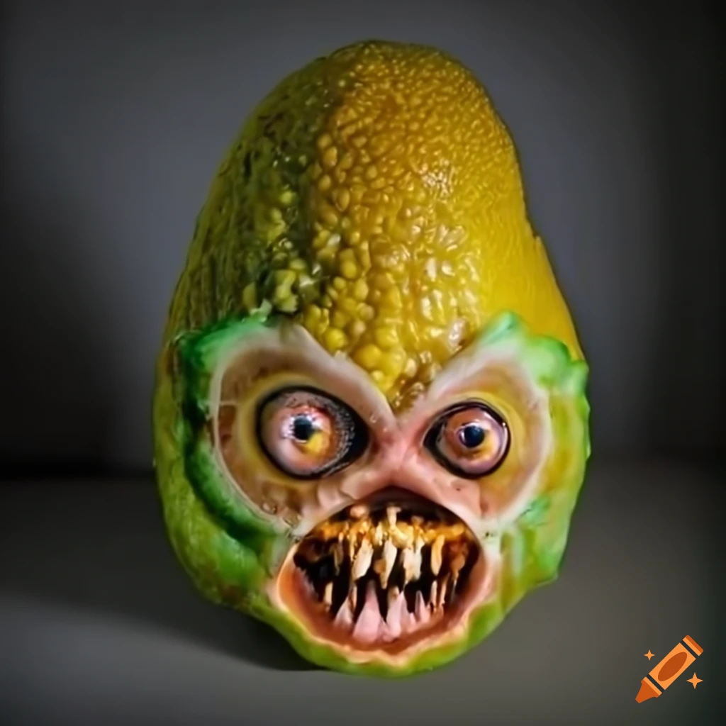 Hyper realistic mutant lemon fruit tree monster at Omega Mart on Craiyon