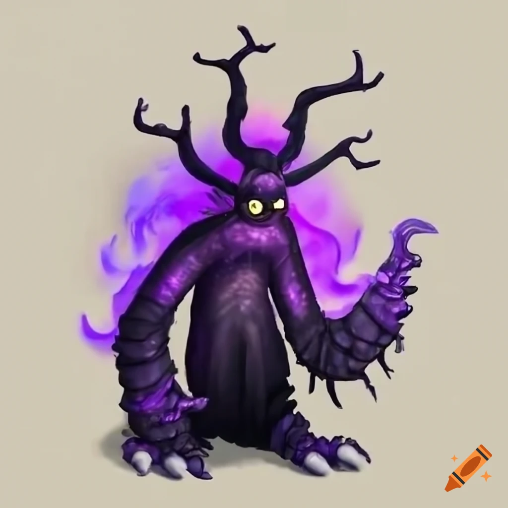 My singing monsters psychic shadow faerie element monster on Craiyon