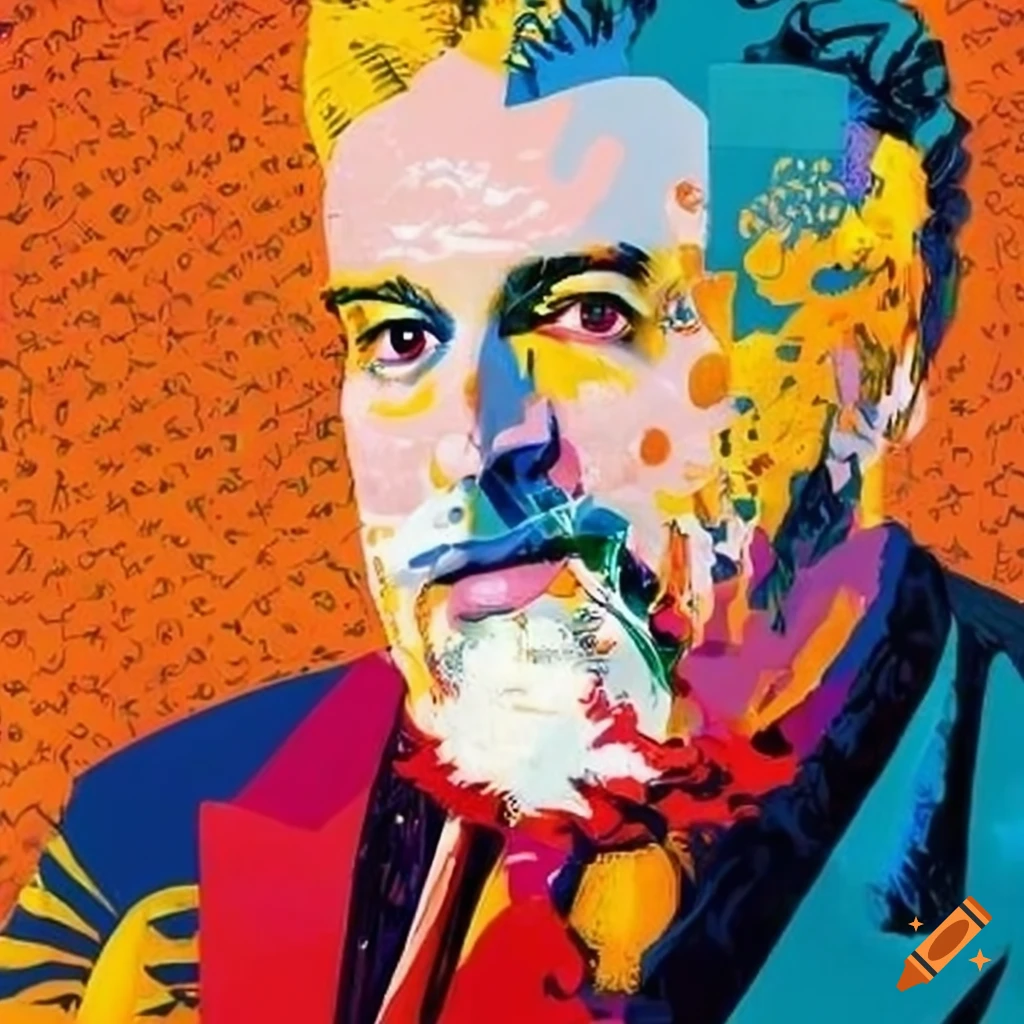 Vibrant pop art of classical composer georges bizet on Craiyon