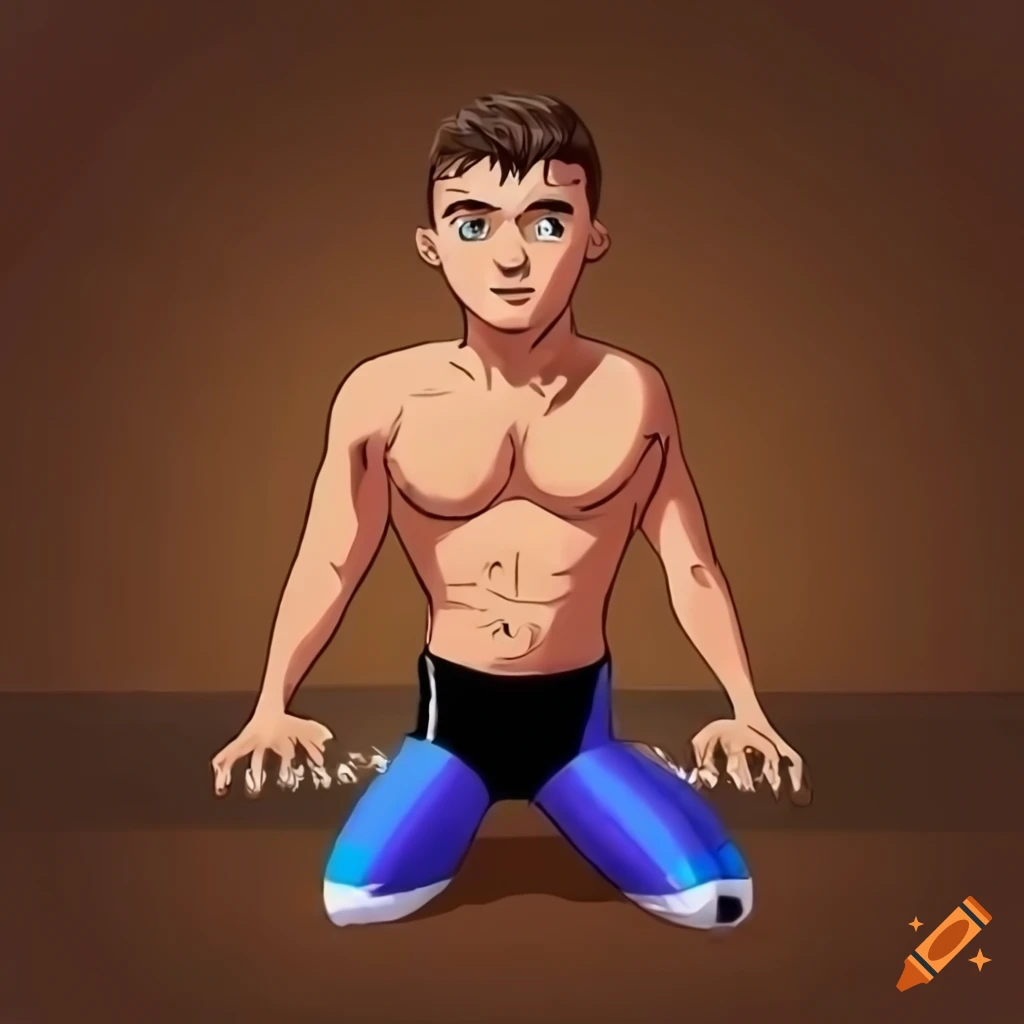 Handsome Argentine Male Wrestler With Hazel Eyes And Short Brown Hair