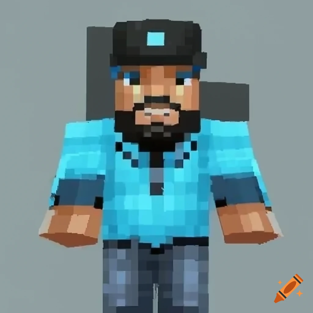 Ice cube in minecraft skin style on Craiyon