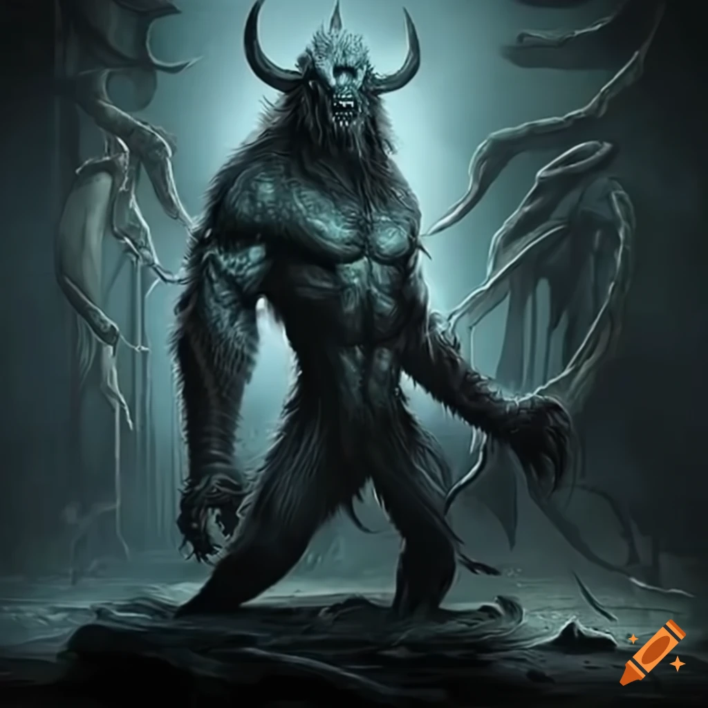 Behemoth creature on Craiyon