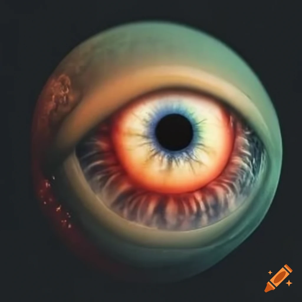 Weird eyeball on Craiyon