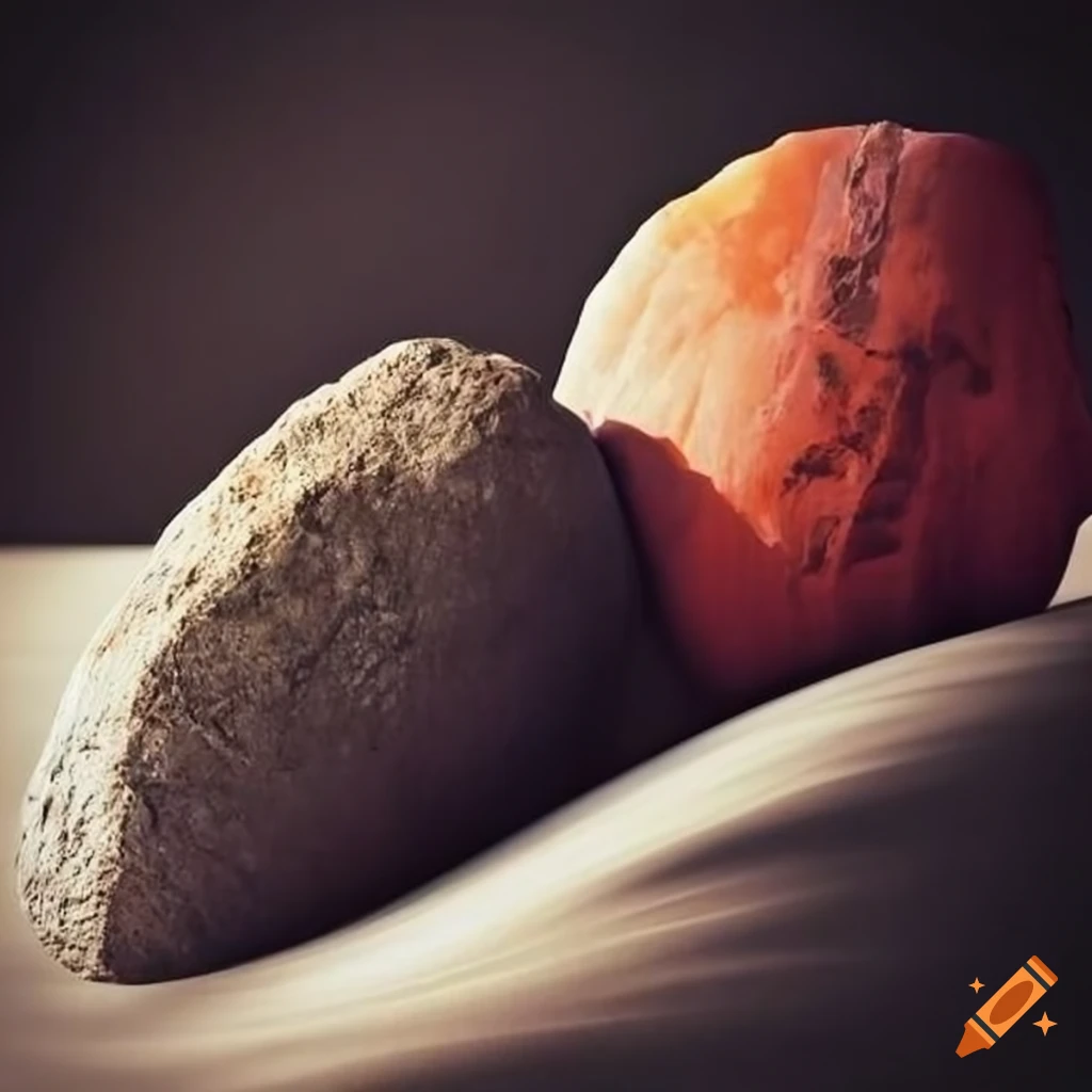Metaphorical representation of being stuck between a rock and a hard ...