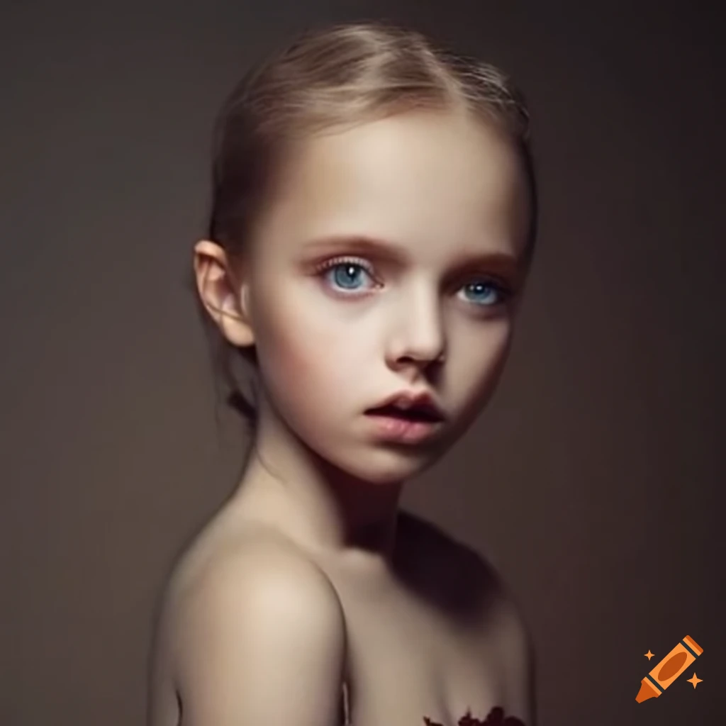 Group of children dressed in traditional russian attire on Craiyon