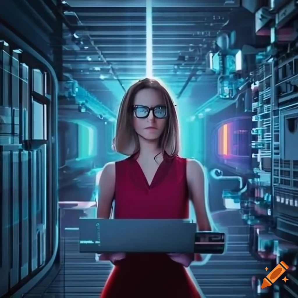 Women engaged in computer science on Craiyon