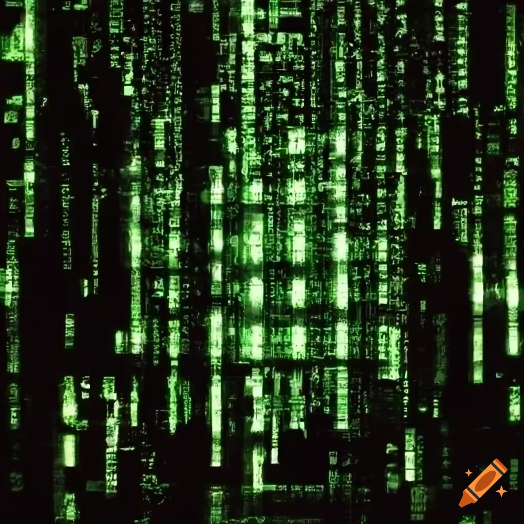 Matrix code on Craiyon