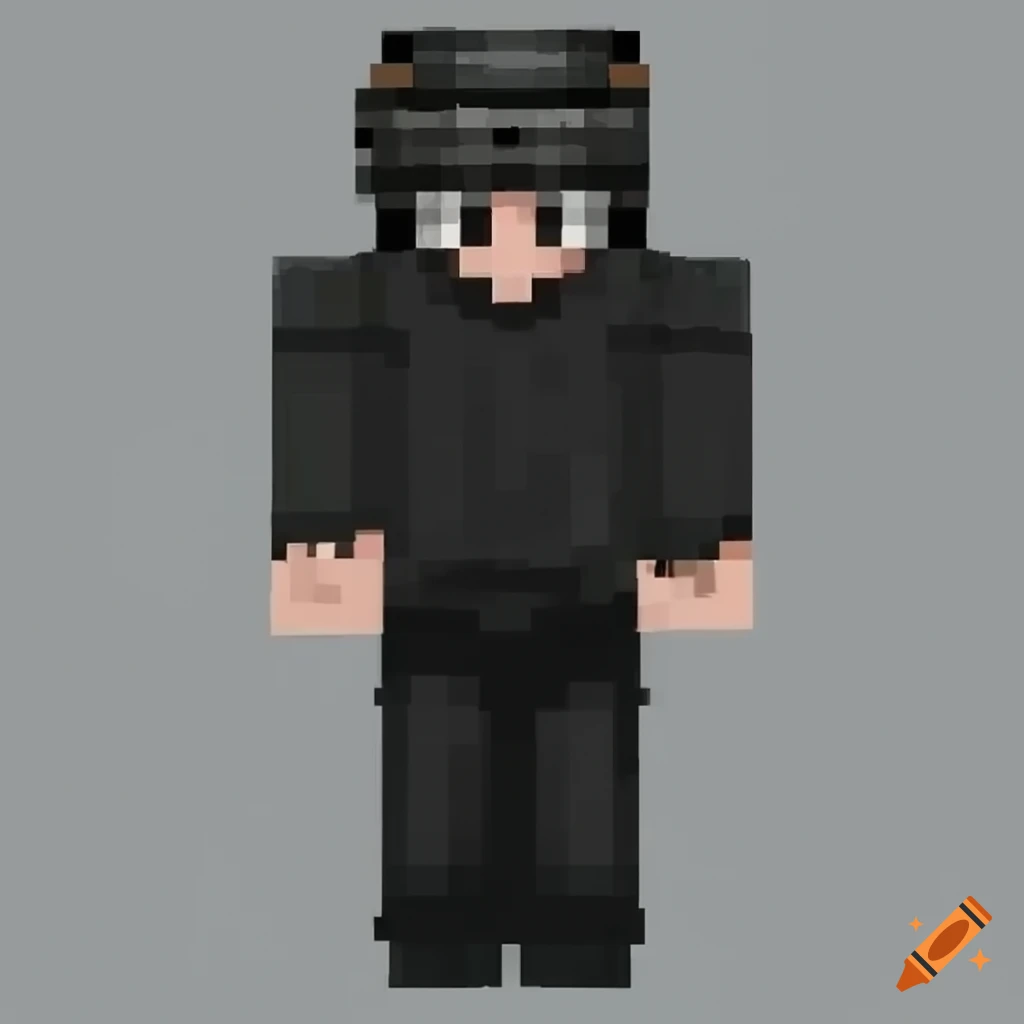 Minecraft style character skin inspired by {yeat} on Craiyon