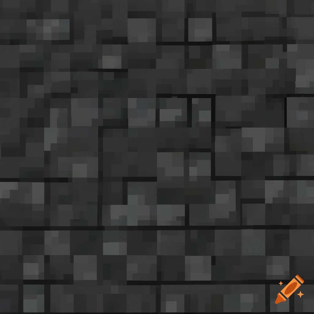 32x32 face texture of a minecraft basalt block on Craiyon