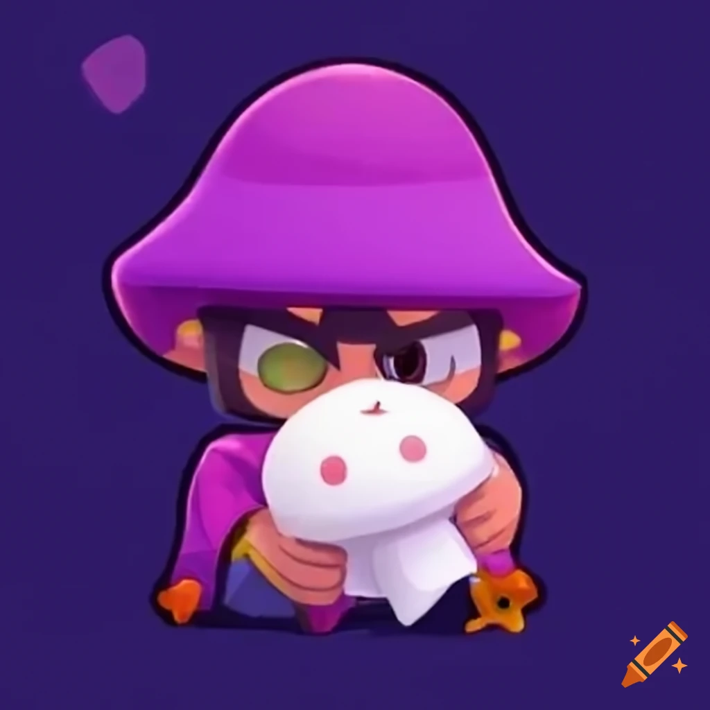 Character cordelius from brawl stars tending the enchanted forest on ...