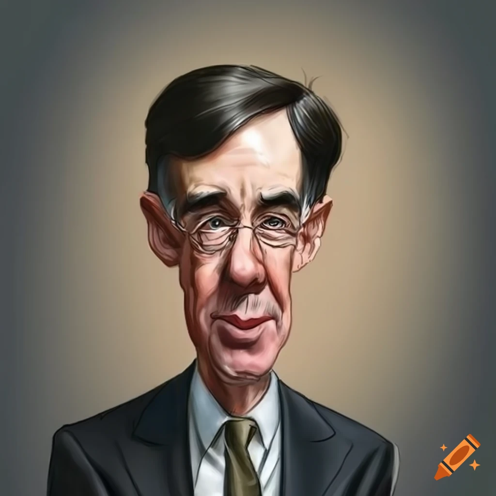 Caricature of jacob rees on Craiyon