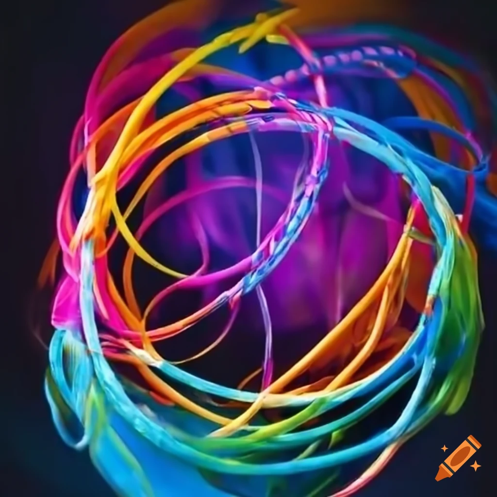 Colorful hula hoop on Craiyon