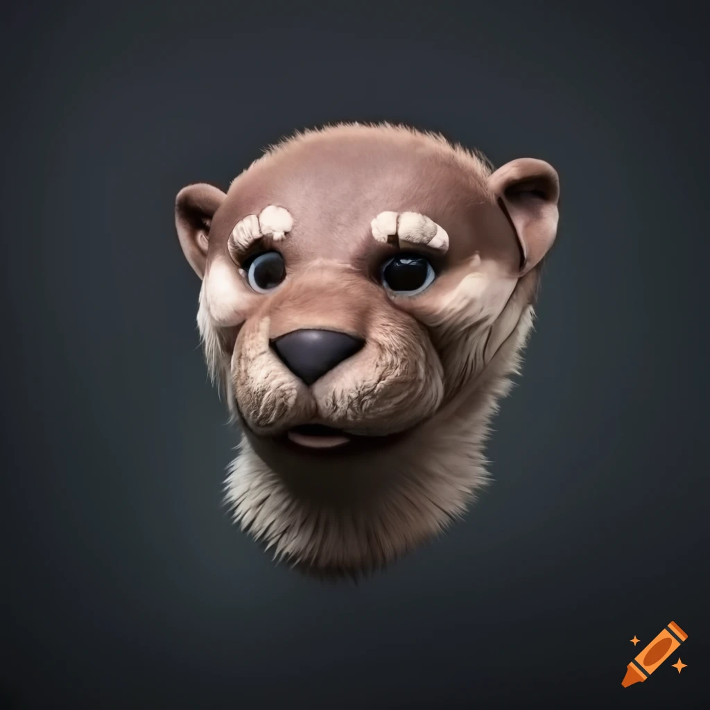 Close-up of male teacher in otter fursuit at classroom on Craiyon