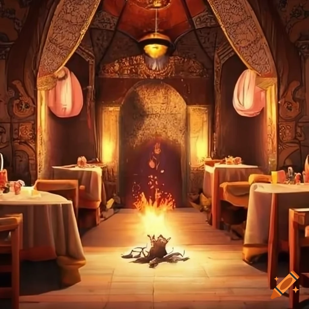 Anime biblical restaurant in bethlehem with nativity style on Craiyon