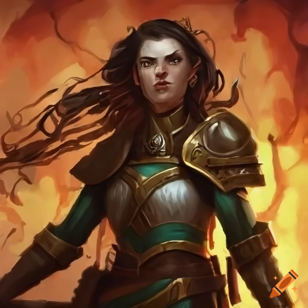 Magic the gathering soldier commander artwork on Craiyon
