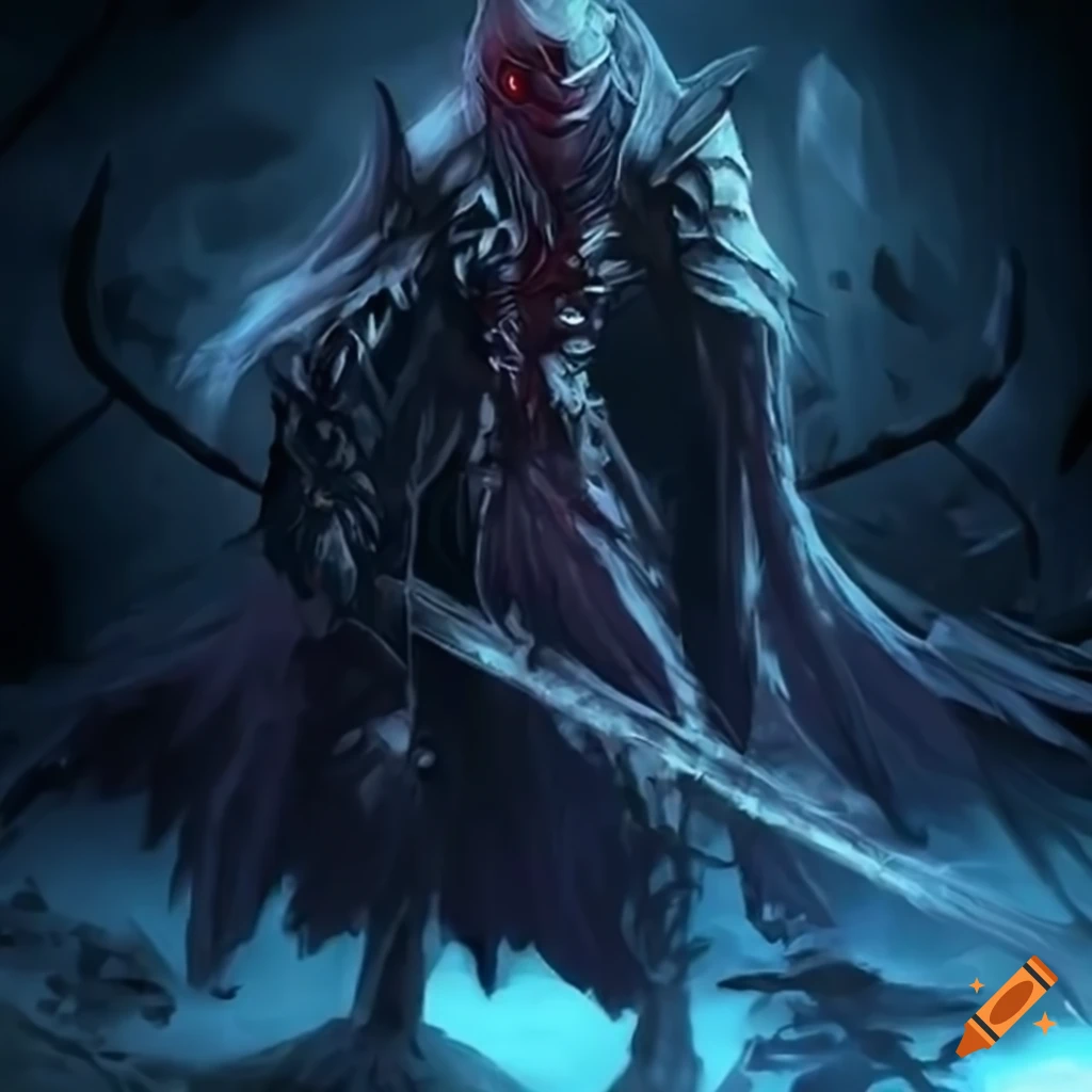 Possessed ghost knight on Craiyon