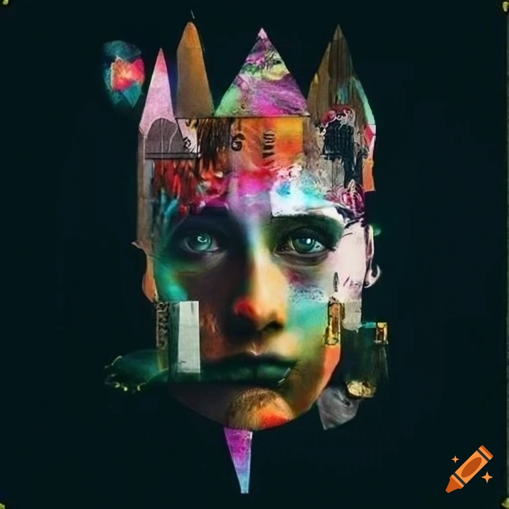 Bad dream collage art on Craiyon