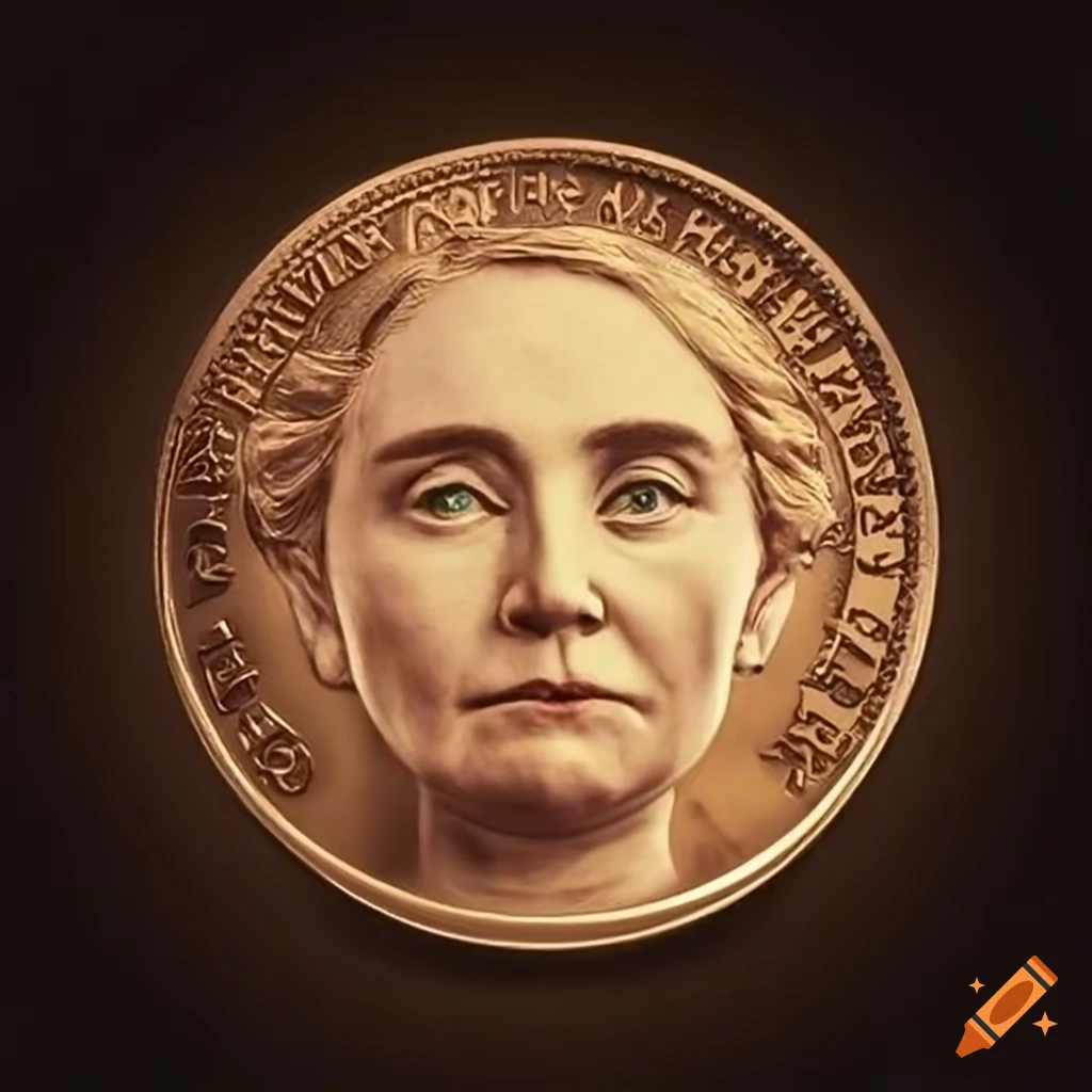 Women's Suffrage Movement coin featuring a woman holding 'Vote' sign on ...