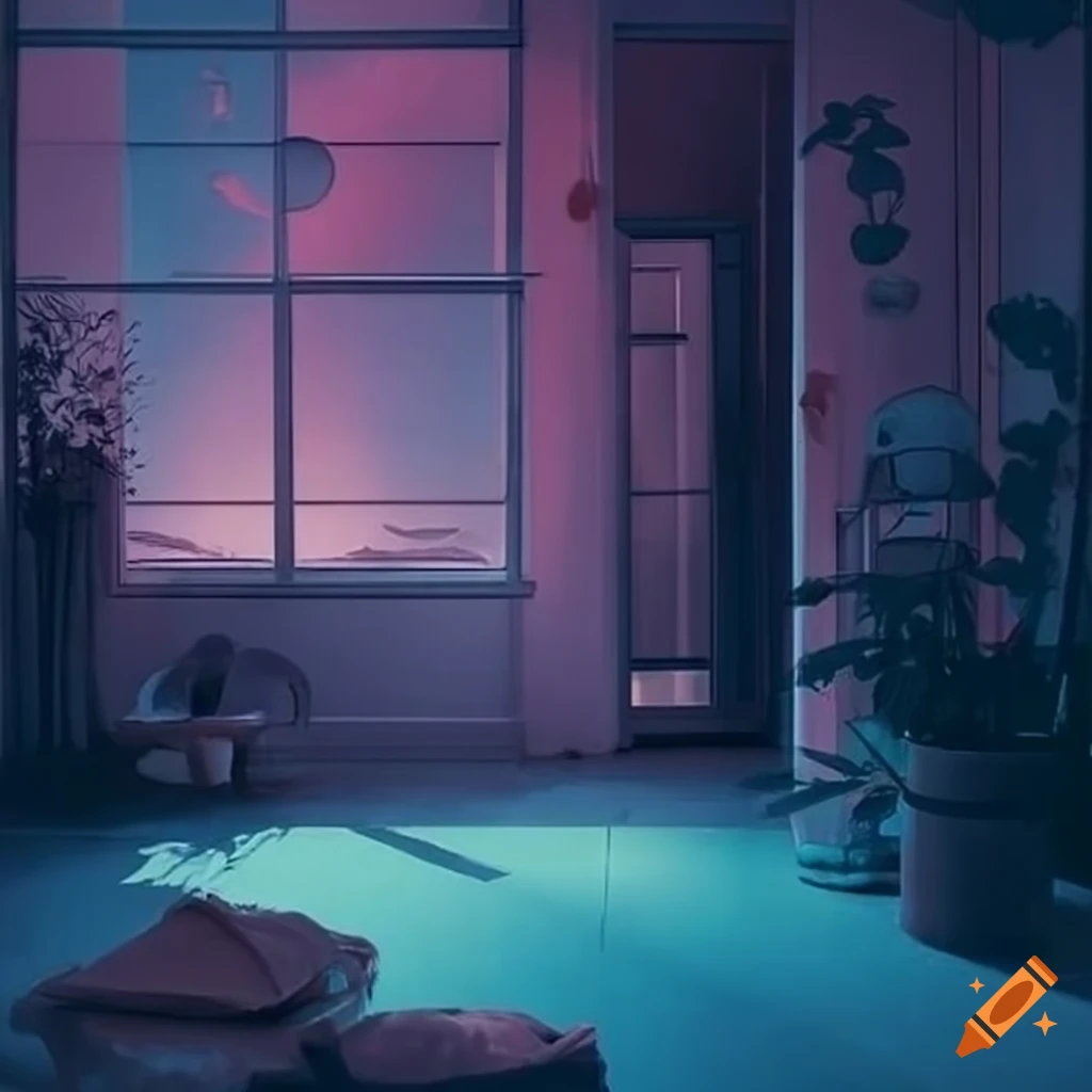 Aesthetic house on Craiyon