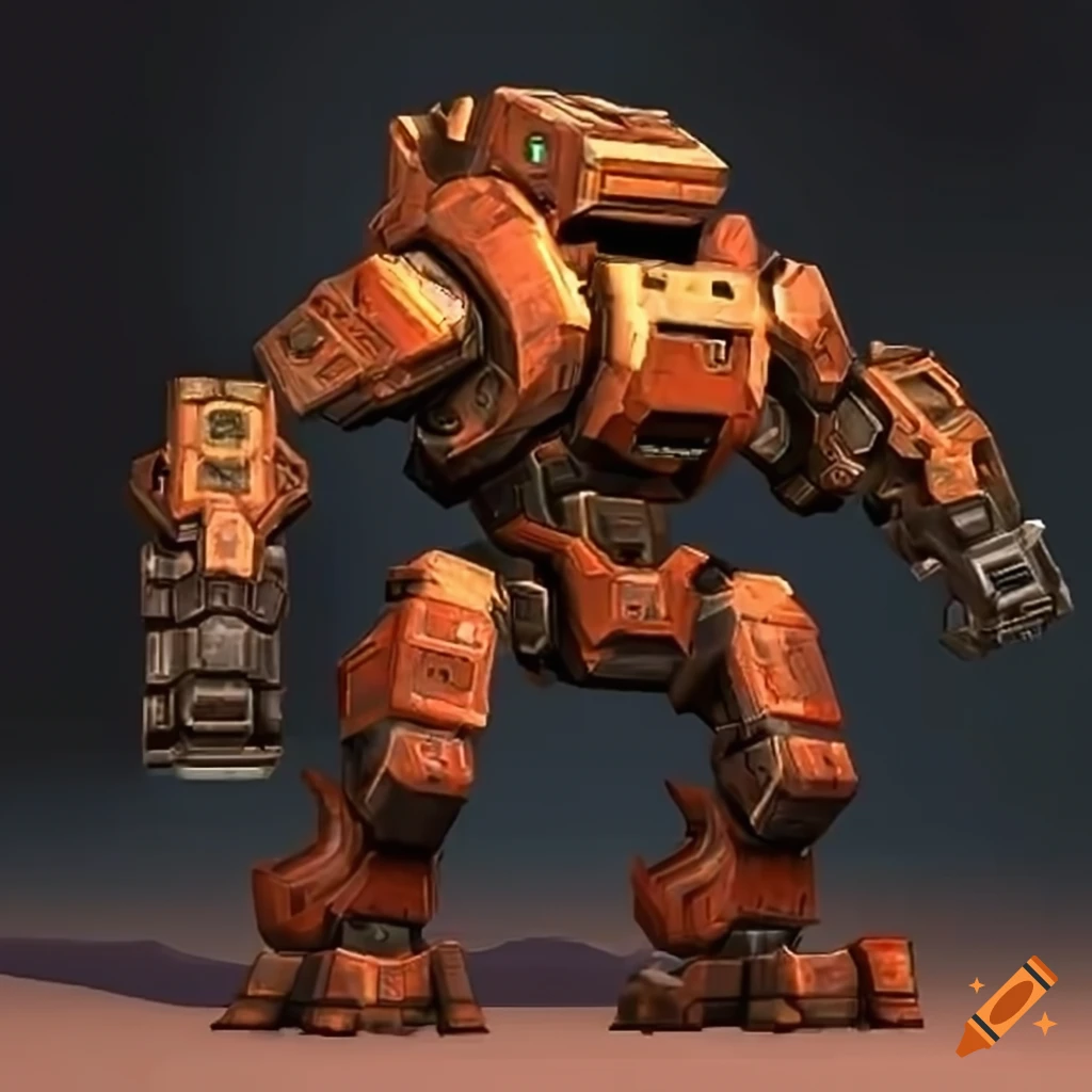 Quake 2 battle mech on Craiyon