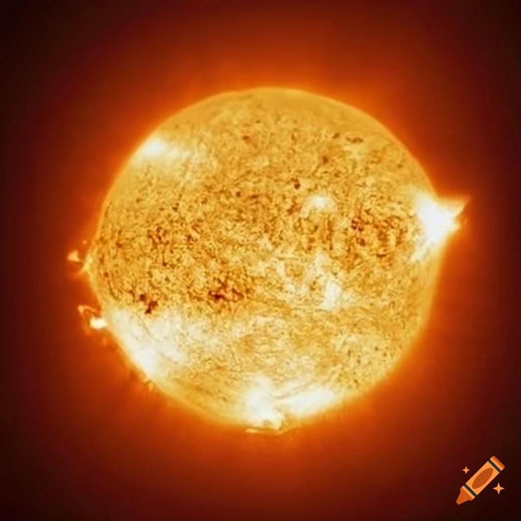 Magnificent and powerful sun on Craiyon