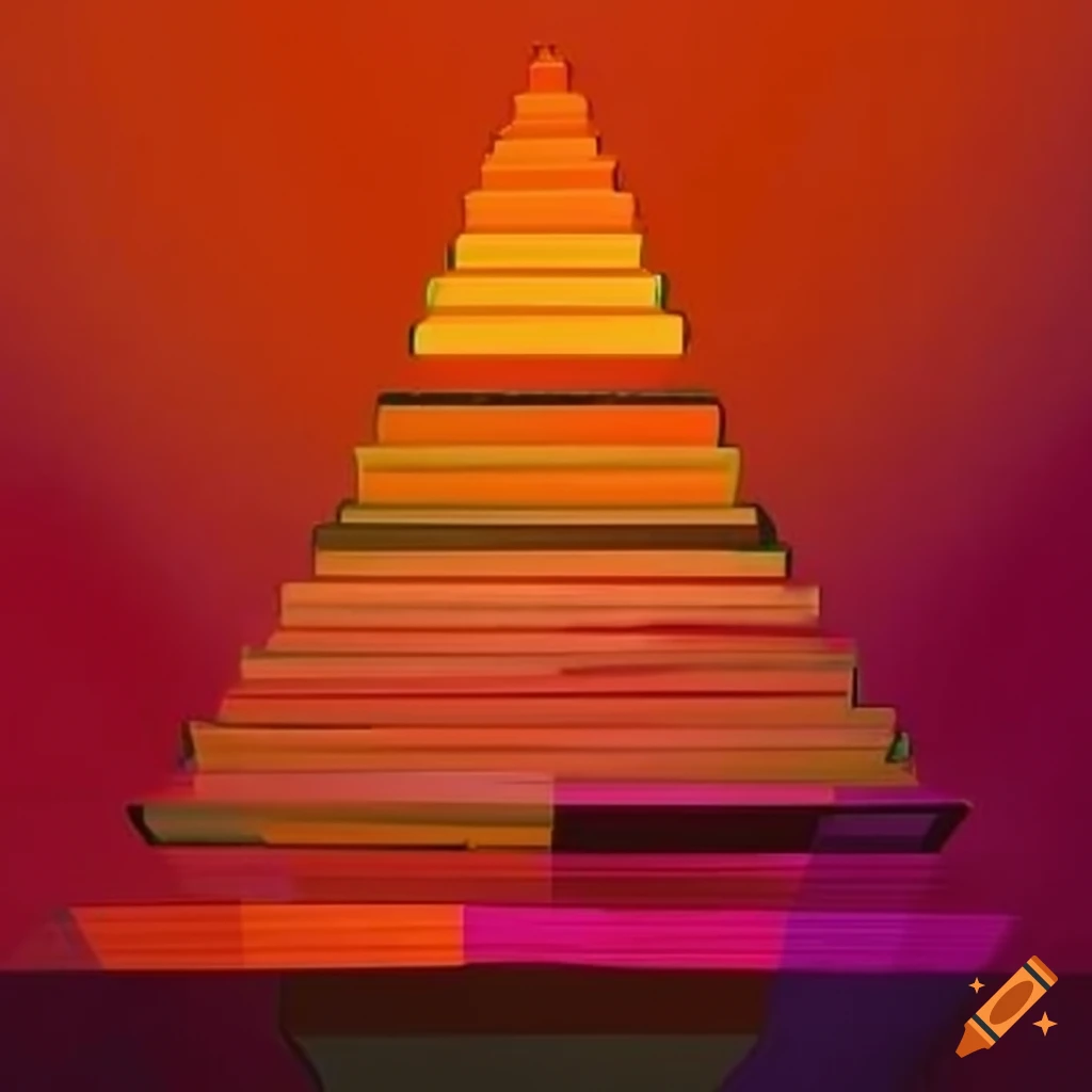 Iconic album cover featuring interlocking simple shapes on Craiyon