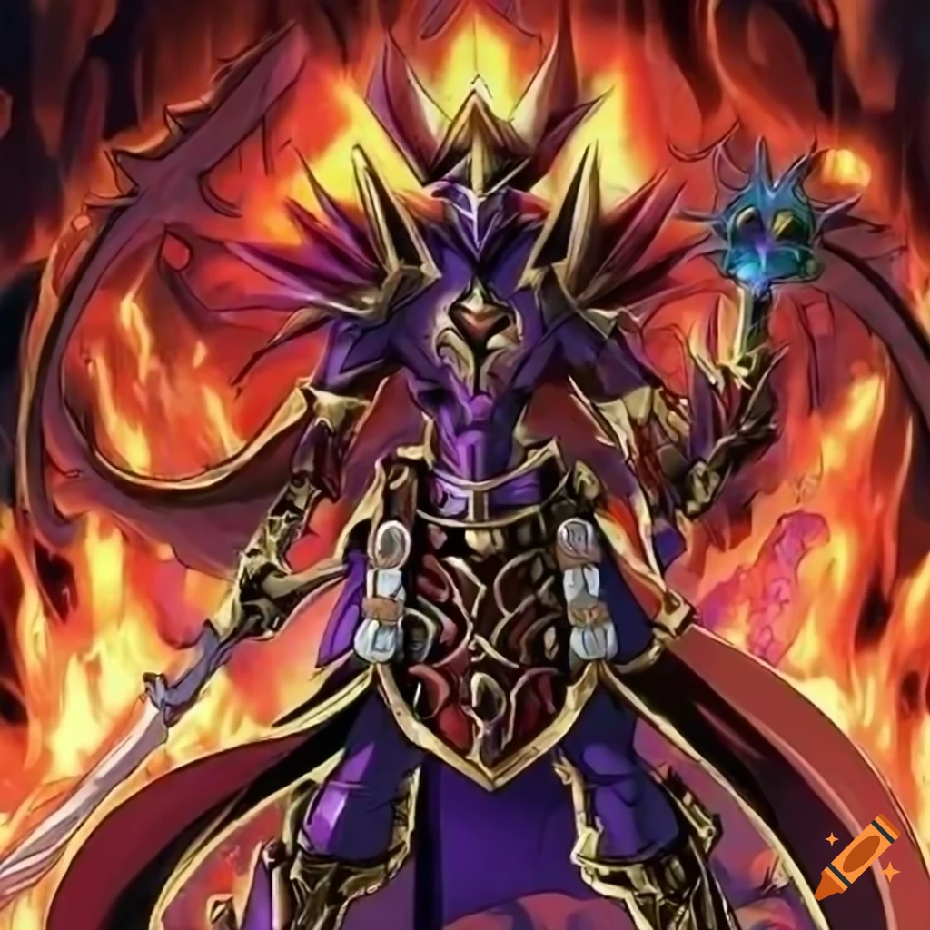 YU-GI-OH Fire Spiritual Warrior artwork on Craiyon