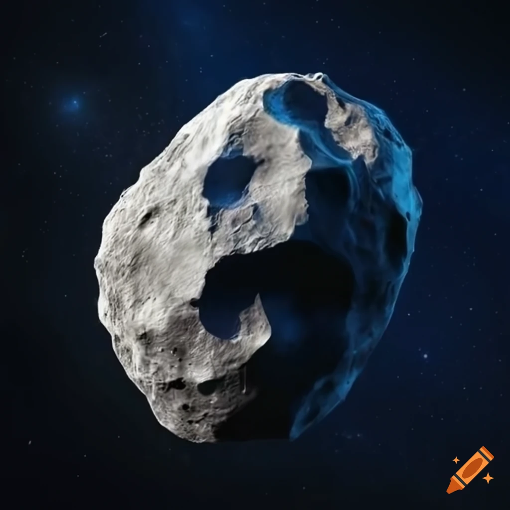 Asteroid in space on Craiyon