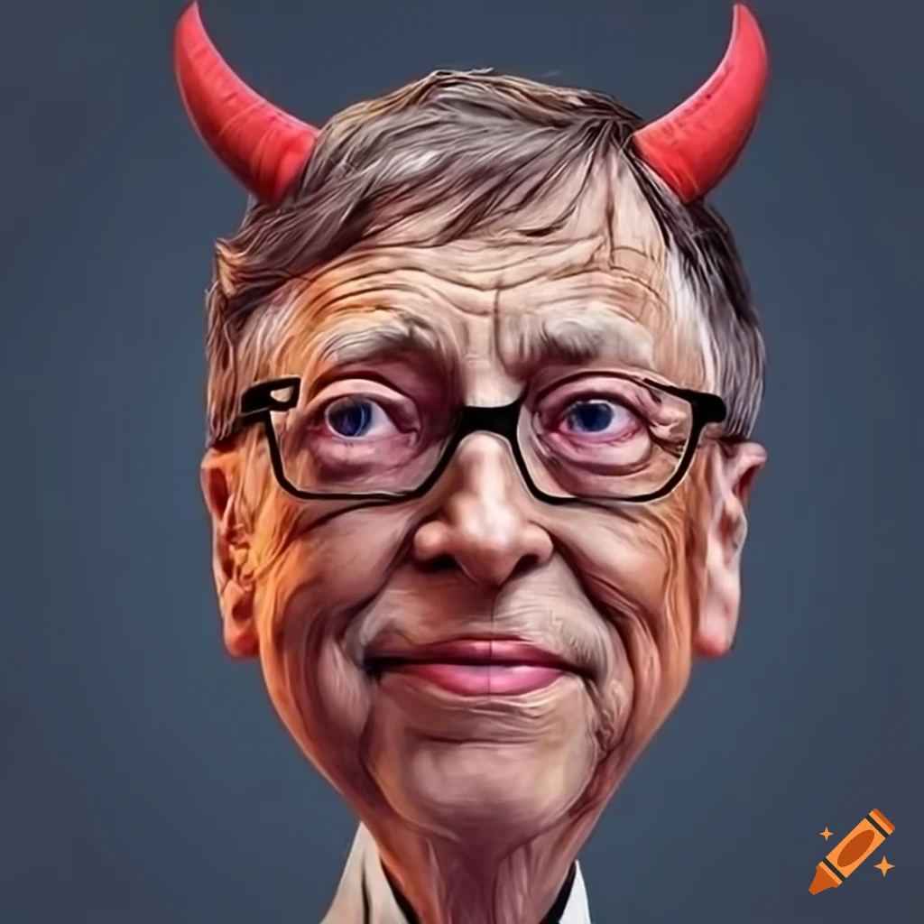 Creative portrayal of a man with red horns on Craiyon