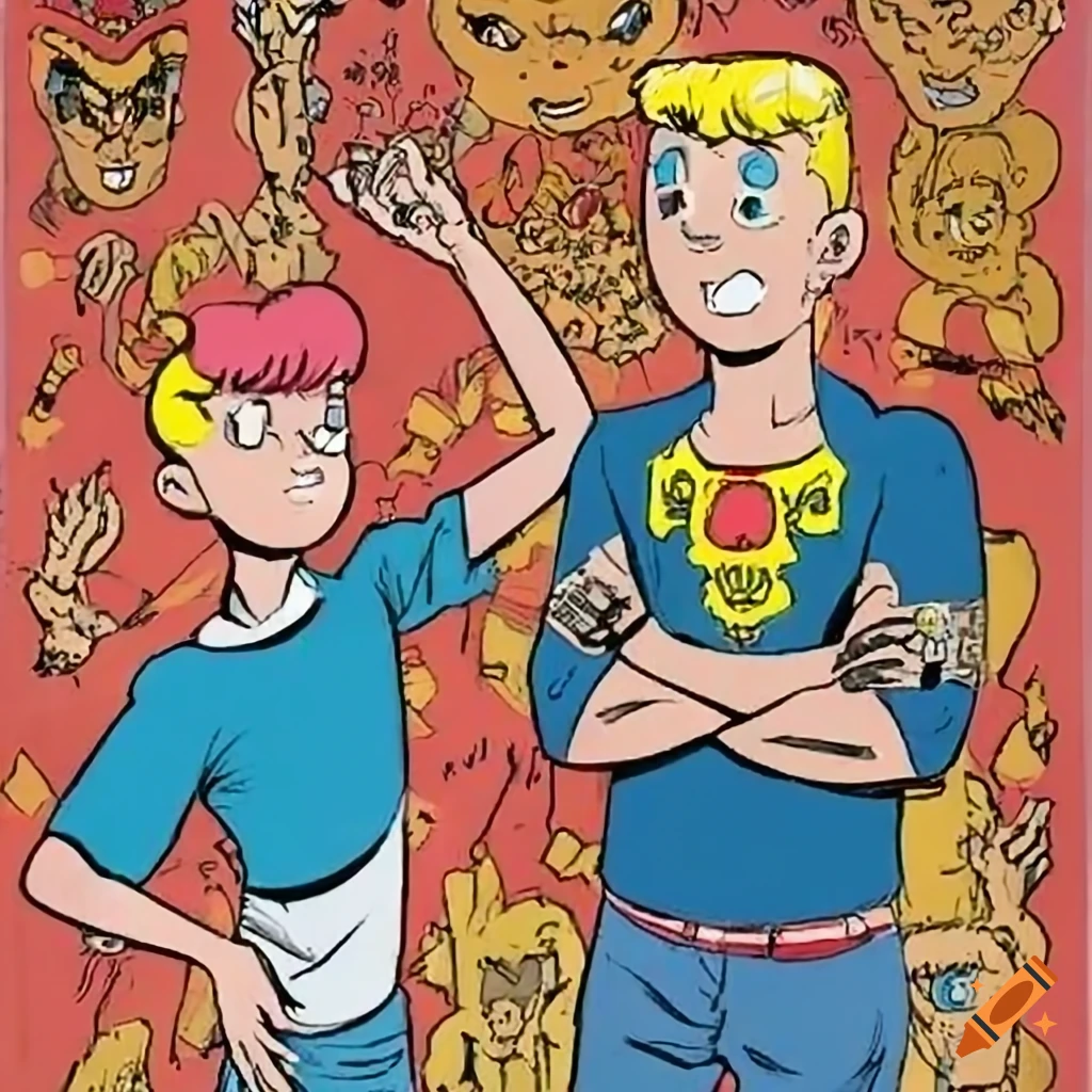 VB55 comic style inspired by 60s Archie Comics and Akira Toriyama on ...