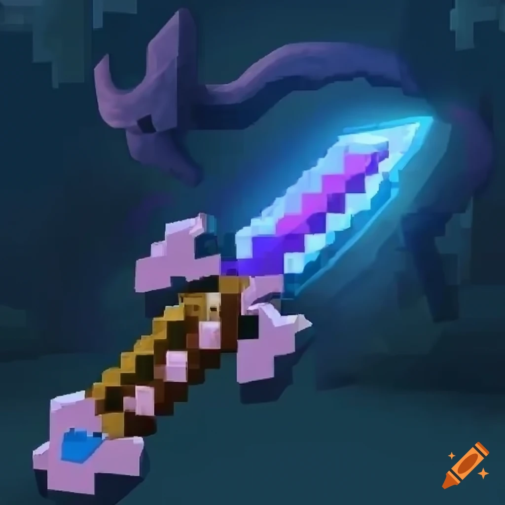 Minecraft soul of luna sword on Craiyon