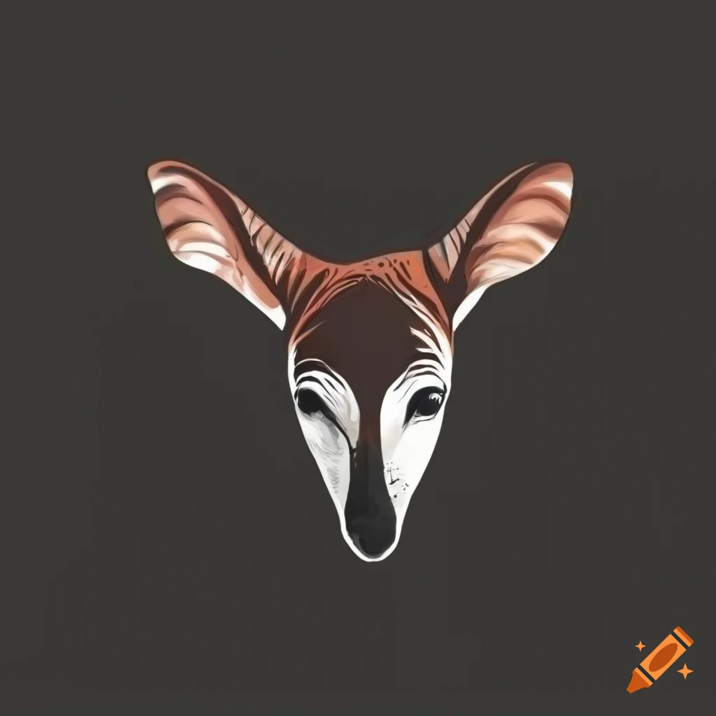Okapi-themed logo design on Craiyon