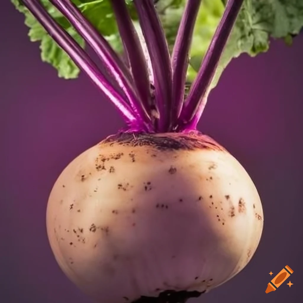 Large purple turnip on Craiyon