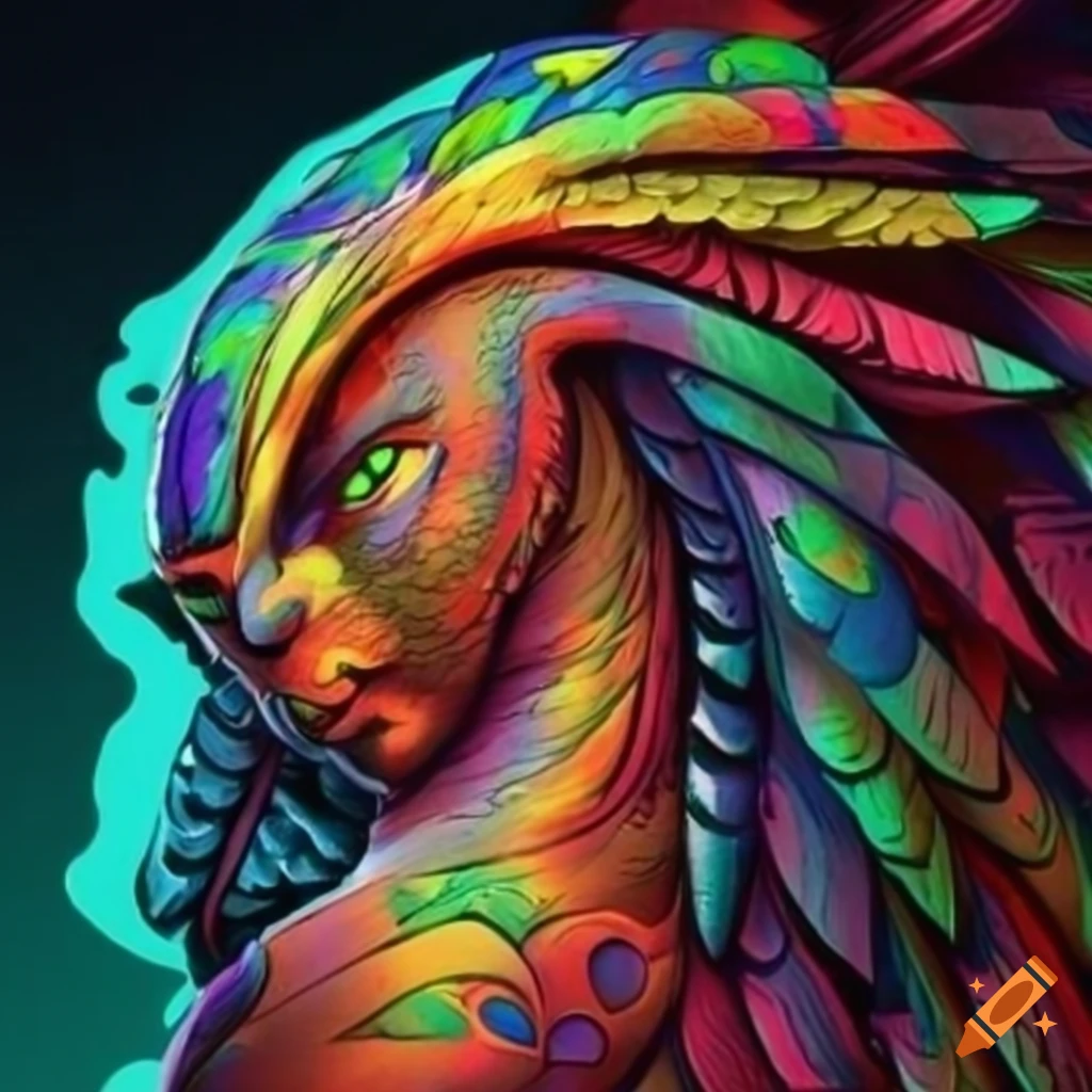 Winged sphinx carved from black quartz with intricate details on Craiyon