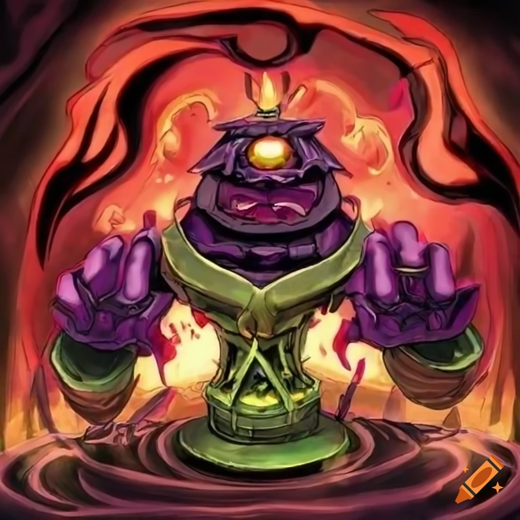 Yu gi oh art of 'pot of greed' on Craiyon