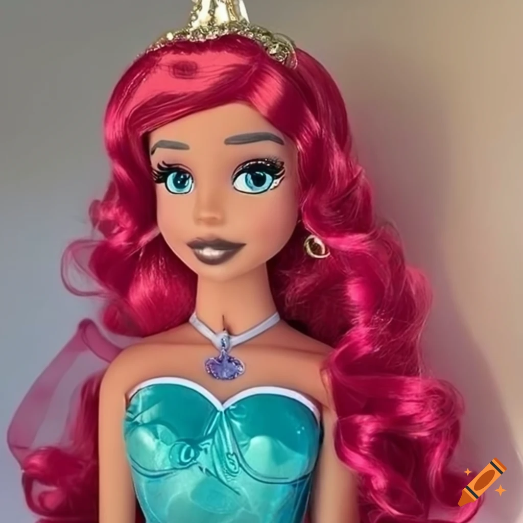 Baddie doll in princess ariel outfit on Craiyon