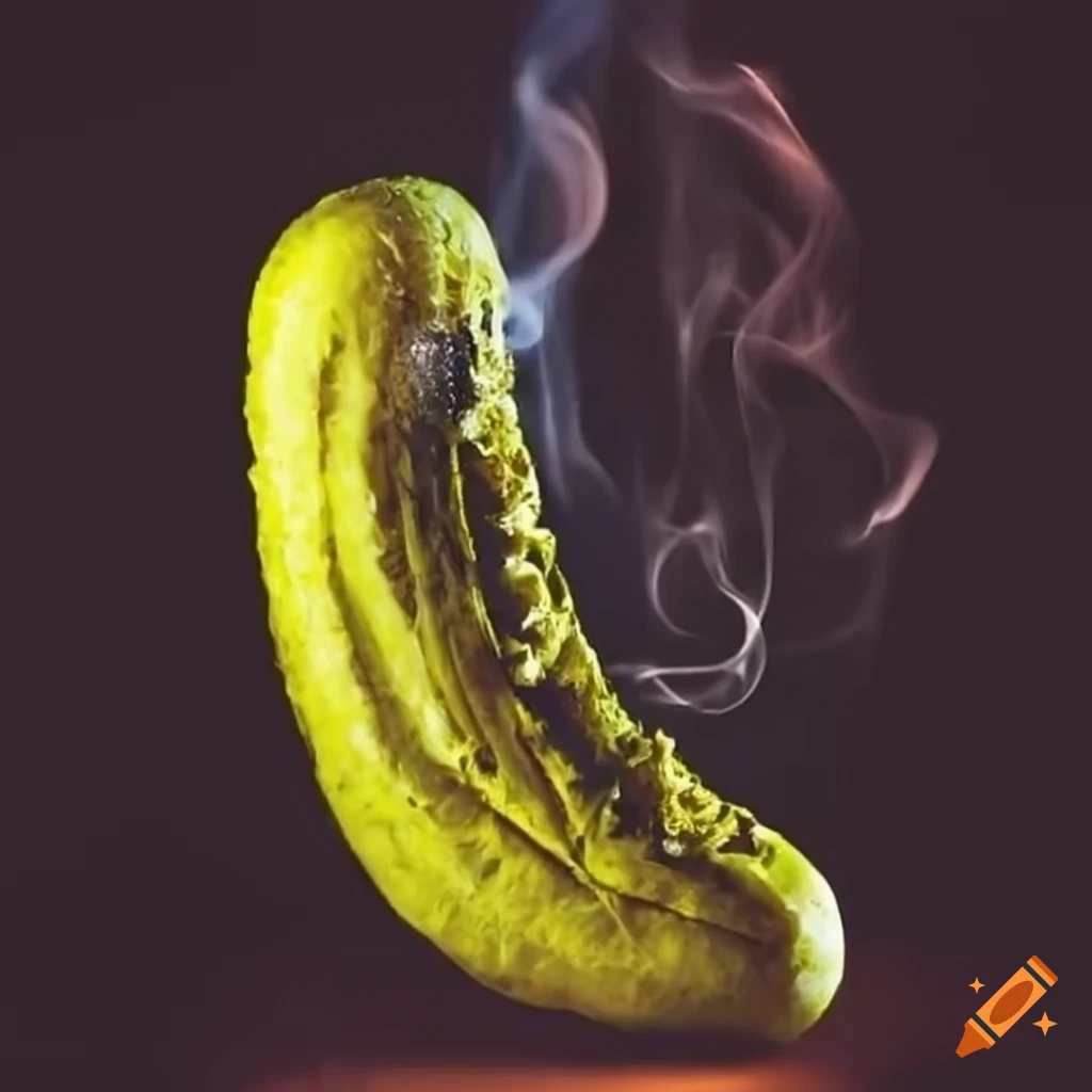 Pickle smoking a cigar on Craiyon