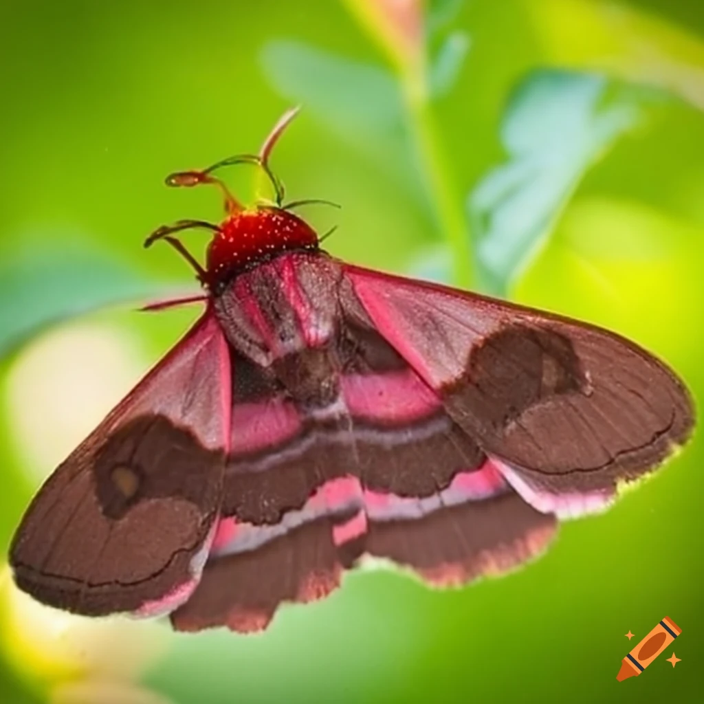 Strawberry or chocolate cake moth on Craiyon