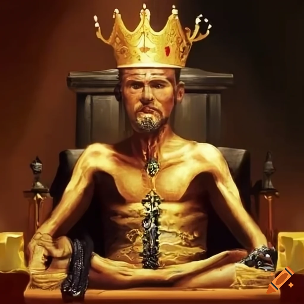 King losing his throne on Craiyon