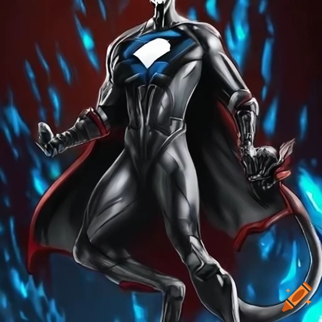 Black superhero with fire powers on Craiyon